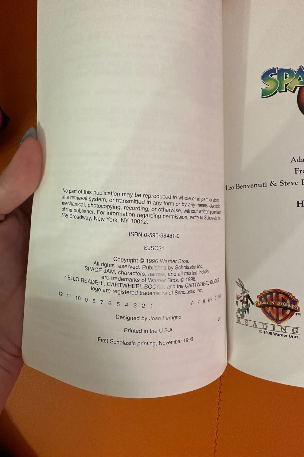 1996 SPACE JAM BOOK* – Nostalchicks